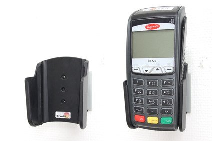 Uchwyt samochodowy do Ingenico ICT 250, perfekcyjnie dopasowany.