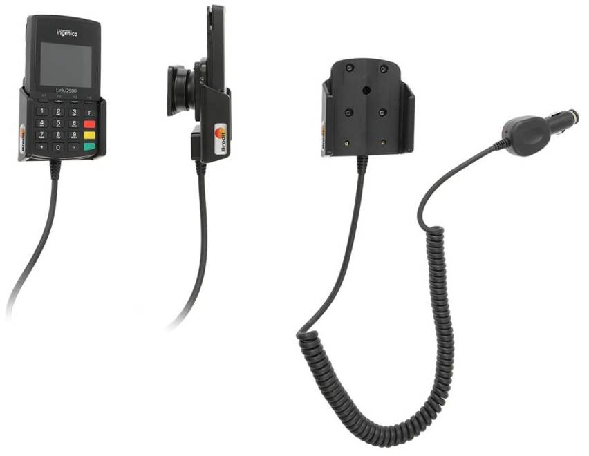 Uchwyt samochodowy do Ingenico 5000, perfekcyjnie dopasowany.