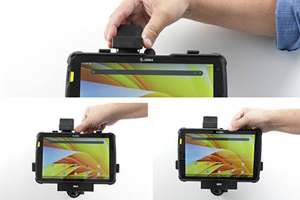 Uchwyt uniwersalny do Zebra ET40, perfekcyjnie dopasowany, z blokadą ...